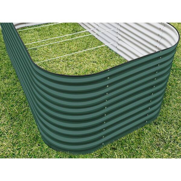 vego garden 32 in. Extra-Tall 10-In-1 Modular British Green Metal ...