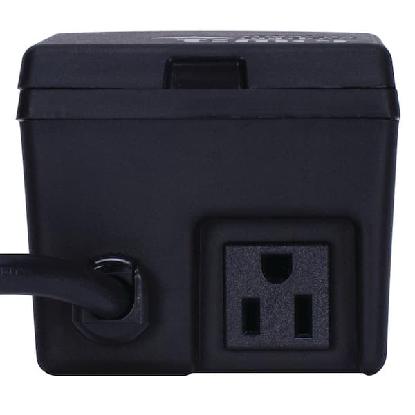 Intermatic 15 Amp 24-Hour Outdoor Plug-In Heavy Duty Timer, Black ...