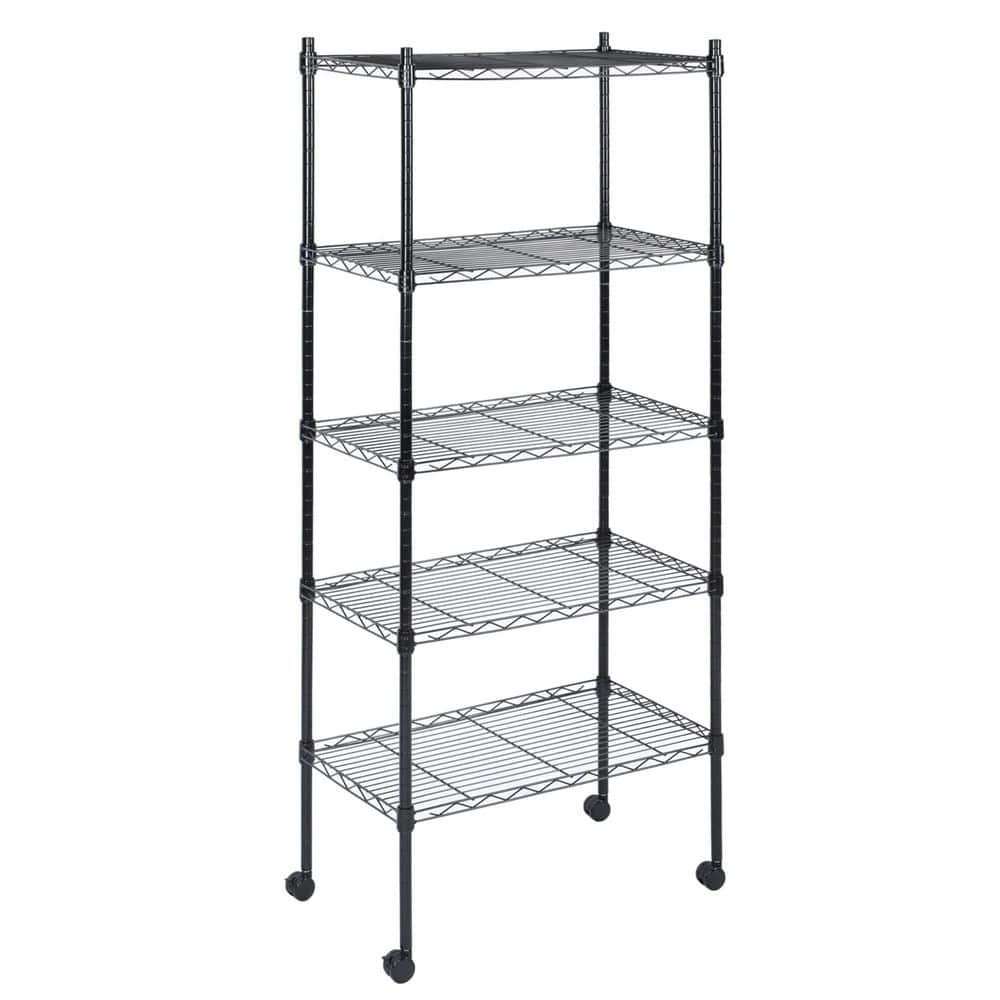 Otryad 5-Tier Heavy Duty Shelving Units, Wire Shelf 1000 lbs. Capacity ...