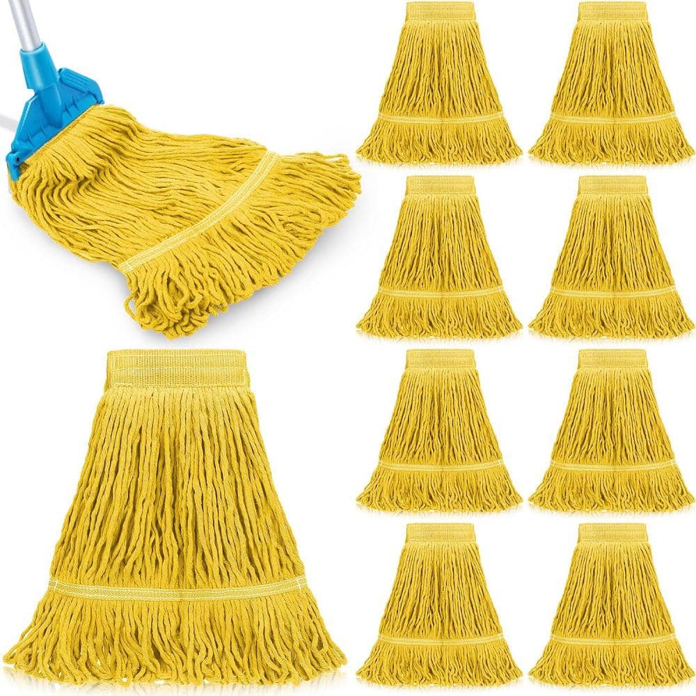 ITOPFOX 11.8 in. String Mop Cotton Mop Head (10-Pack) HDPH032OT042 ...