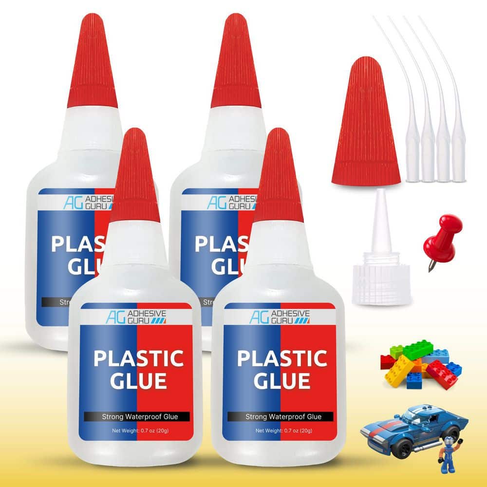 AG ADHESIVE GURU AG Plastic Glue-2.8 oz Super Glue, Fast-Drying, Clear ...