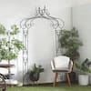 Litton Lane 95in. x 15in. Metal Fleur De Lis Indoor Outdoor Scrollwork ...