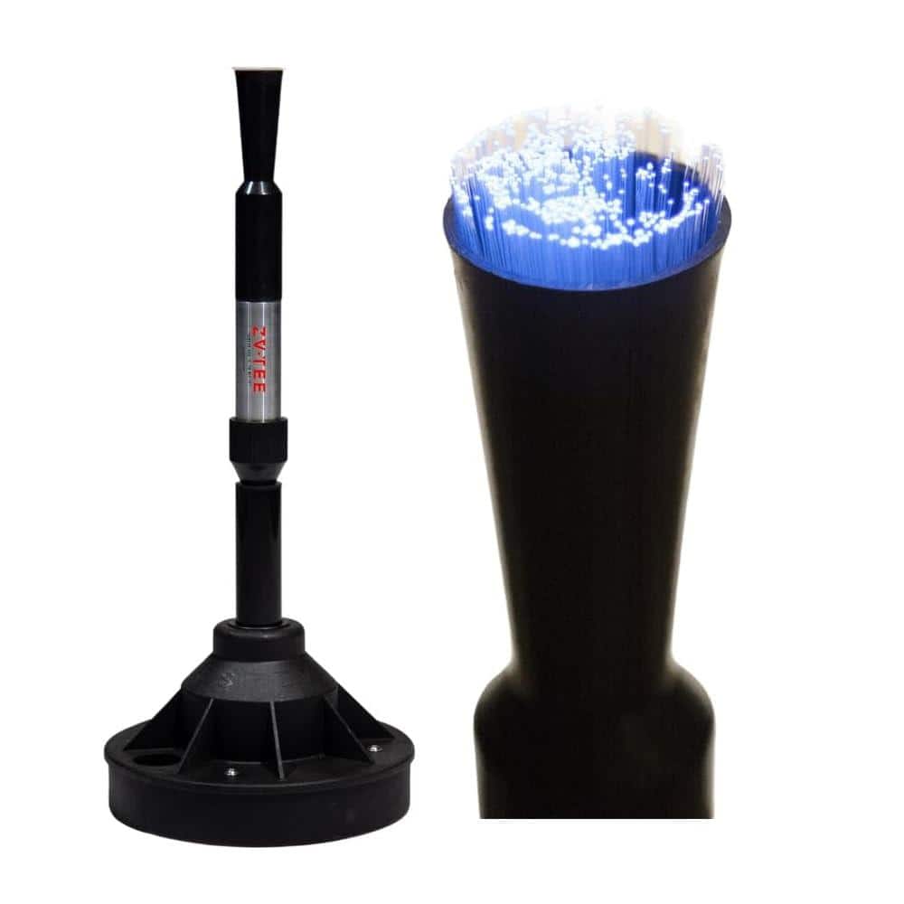 Black Baseball and Softball with LED Infused Training Batting Tee for ...