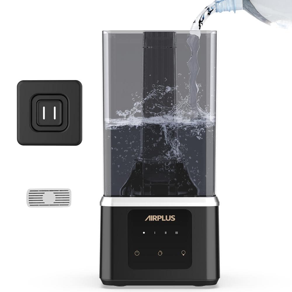 Edendirect 1.1 Gal. Black Top Filled Cold Mist Ultrasonic Desktop ...