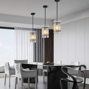 ZHLWIN Home Lighting 3-Light Black Modern Crystal Pendant Lighting ...