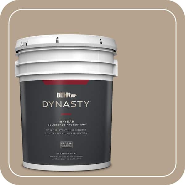 BEHR DYNASTY 5 gal. #ECC-53-2 Wild Rye Flat Exterior Stain-Blocking ...