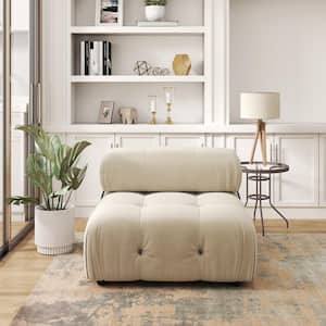 Magic Home Chameleon 34.6 in. Square Arm 1-piece Modern Velvet Modular ...