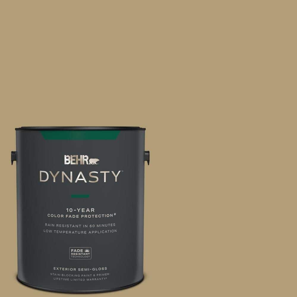 BEHR DYNASTY 1 gal. #S320-5 Ginger Tea Semi-Gloss Enamel Exterior Stain ...