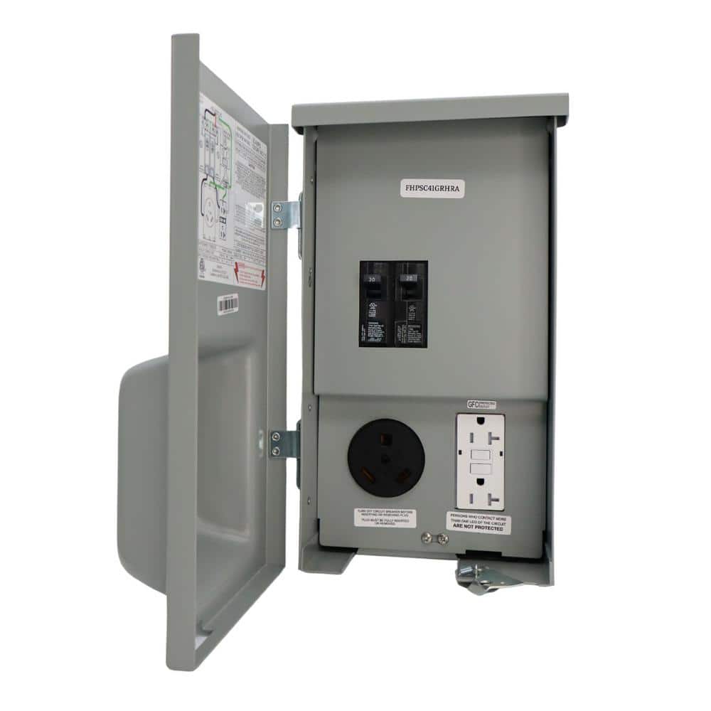 Connecticut Electric 30-Amp RV Power Outlet with Branch Breakers ...