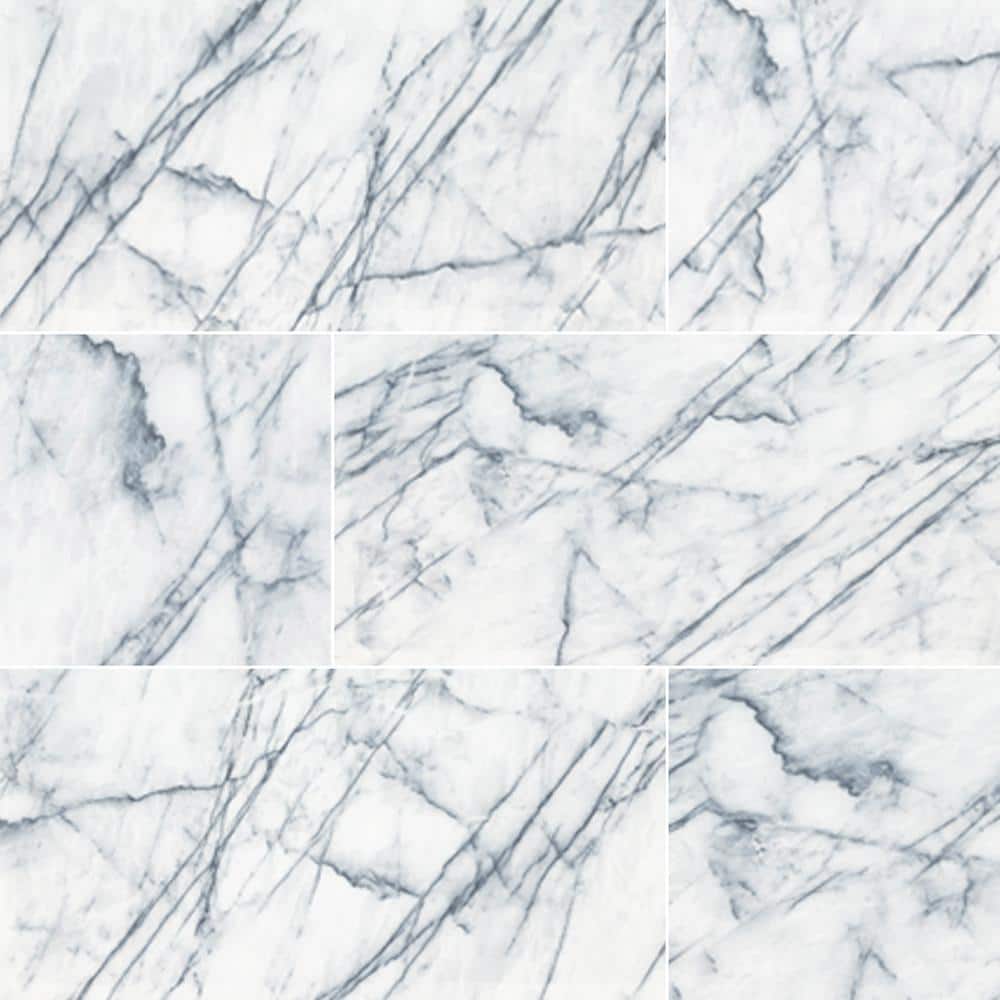 Reviews for MSI Raphael Gray 16 in. x 32 in. Polished Porcelain Stone ...