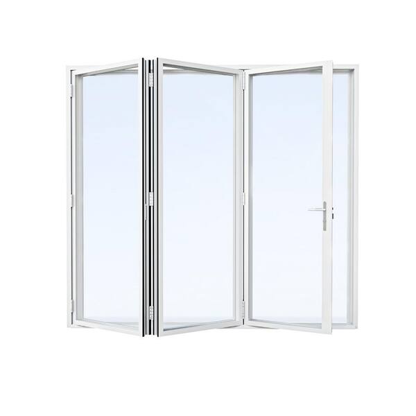 ARK DESIGN 108 in. x 80 in. Left Swing/Outswing Double Tempered Glass ...