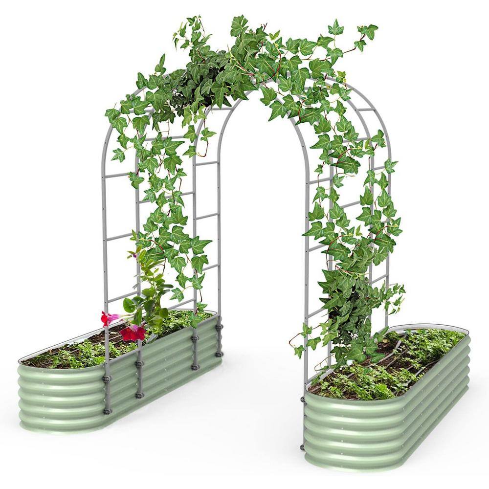 Reviews for vego garden Garden Modular Arched Trellis System Triple ...