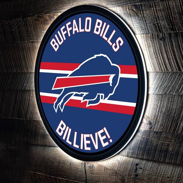 Evergreen Buffalo Bills 15 in. Round Plug-in LED Lighted Sign ...