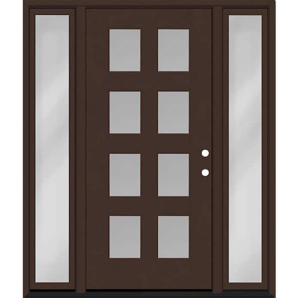 Steves & Sons Regency 68 in. x 80 in. 8L Modern Clear Glass LHOS ...