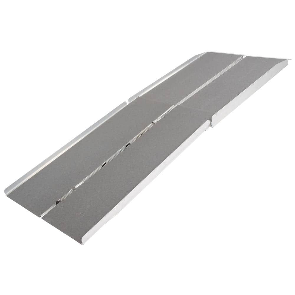 SILVER SPRING 7' L x 30" W Aluminum Portable Multi-Fold Ramp-600 lb ...