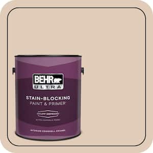 BEHR PREMIUM PLUS 1 qt. #S240-2 Rice Crackers Satin Enamel Low Odor ...