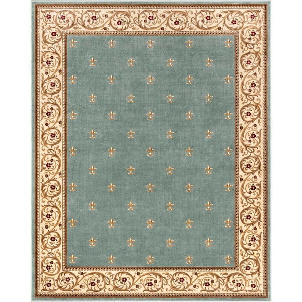 Well Woven Barclay Fleur De Lis Elegance Traditional Oriental, Light ...