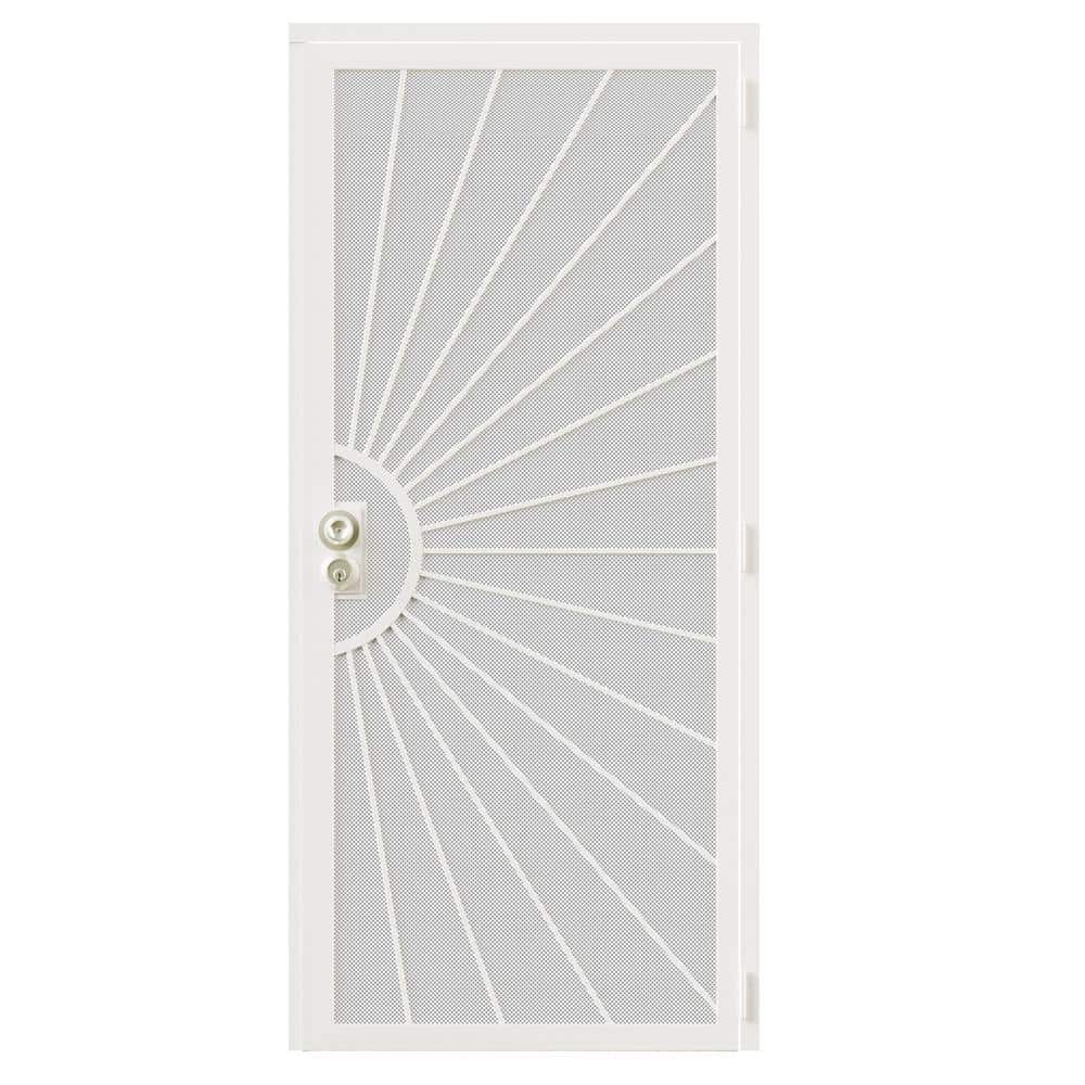 ARK DESIGN 36 in. x 80 in. Universal/Reversible Hinging White Surface ...
