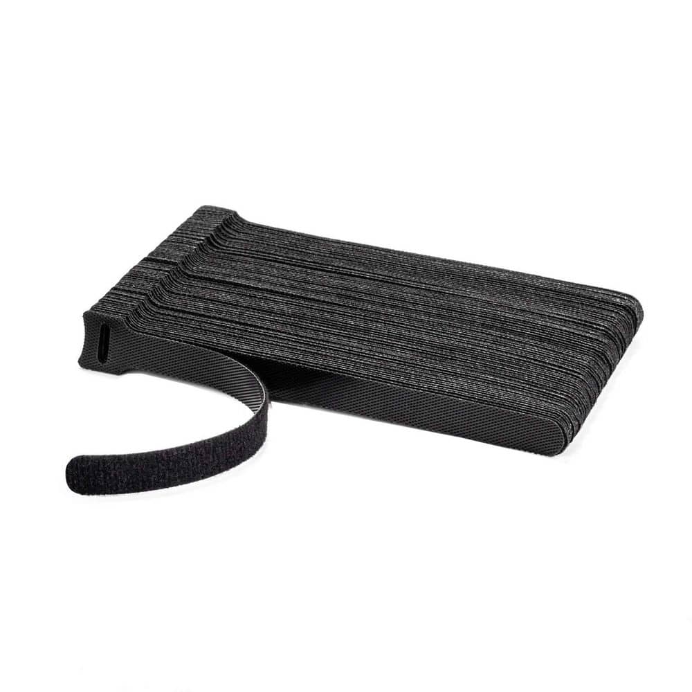 Lukyamzn 80-Piece Reusable 6 in. Cable Ties Cord Organizer Black Multi ...