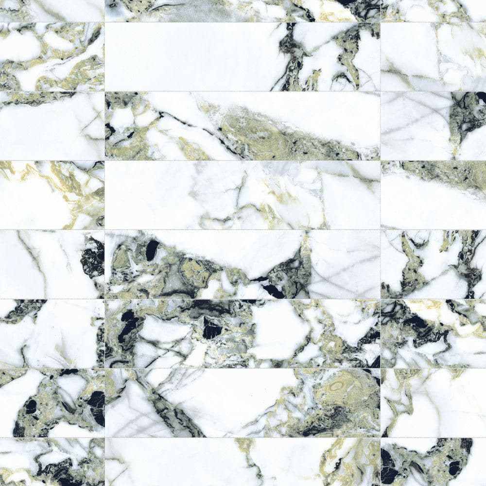 Merola Tile Touche Jade 3 in. x 12 in. Porcelain Floor and Wall Tile ...