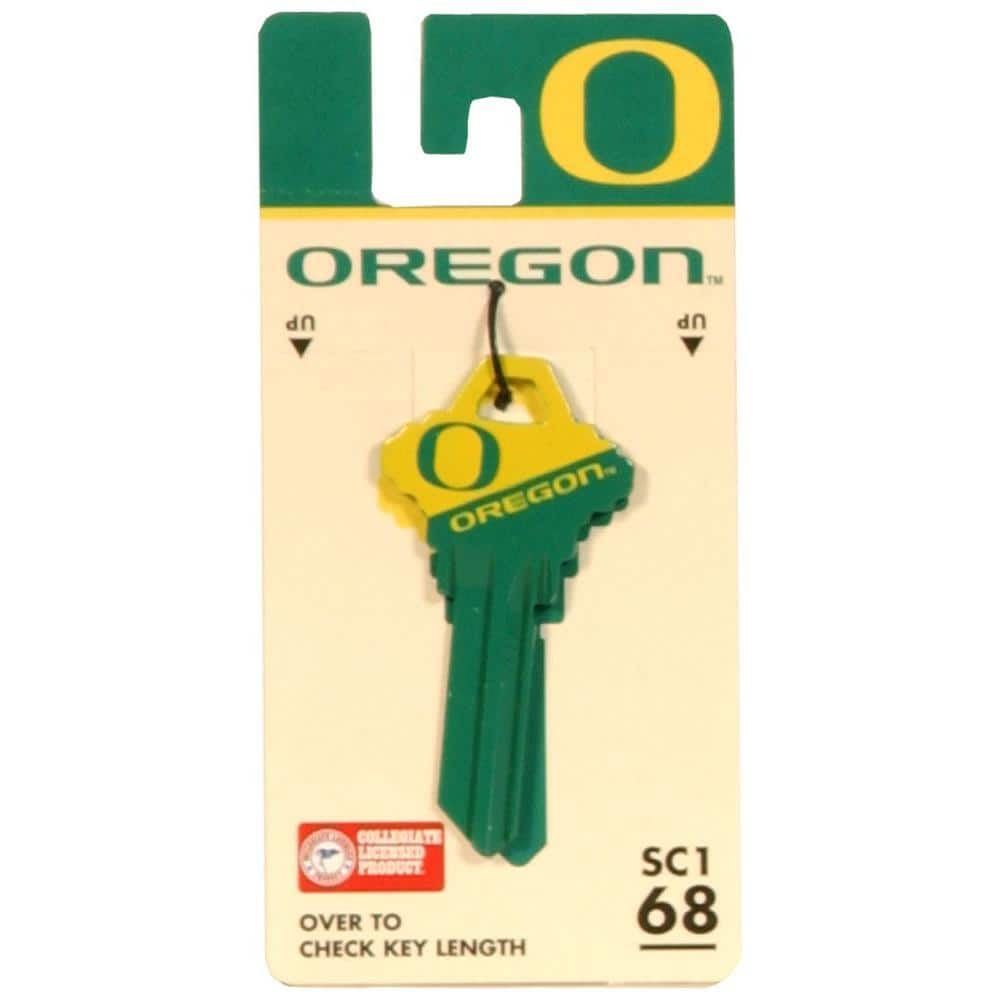 Hillman #68 NCAA Oregon Ducks Key Blank 89950 - The Home Depot