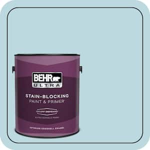 BEHR MARQUEE 1 gal. #S460-1 Air Blue Matte Interior Paint & Primer ...