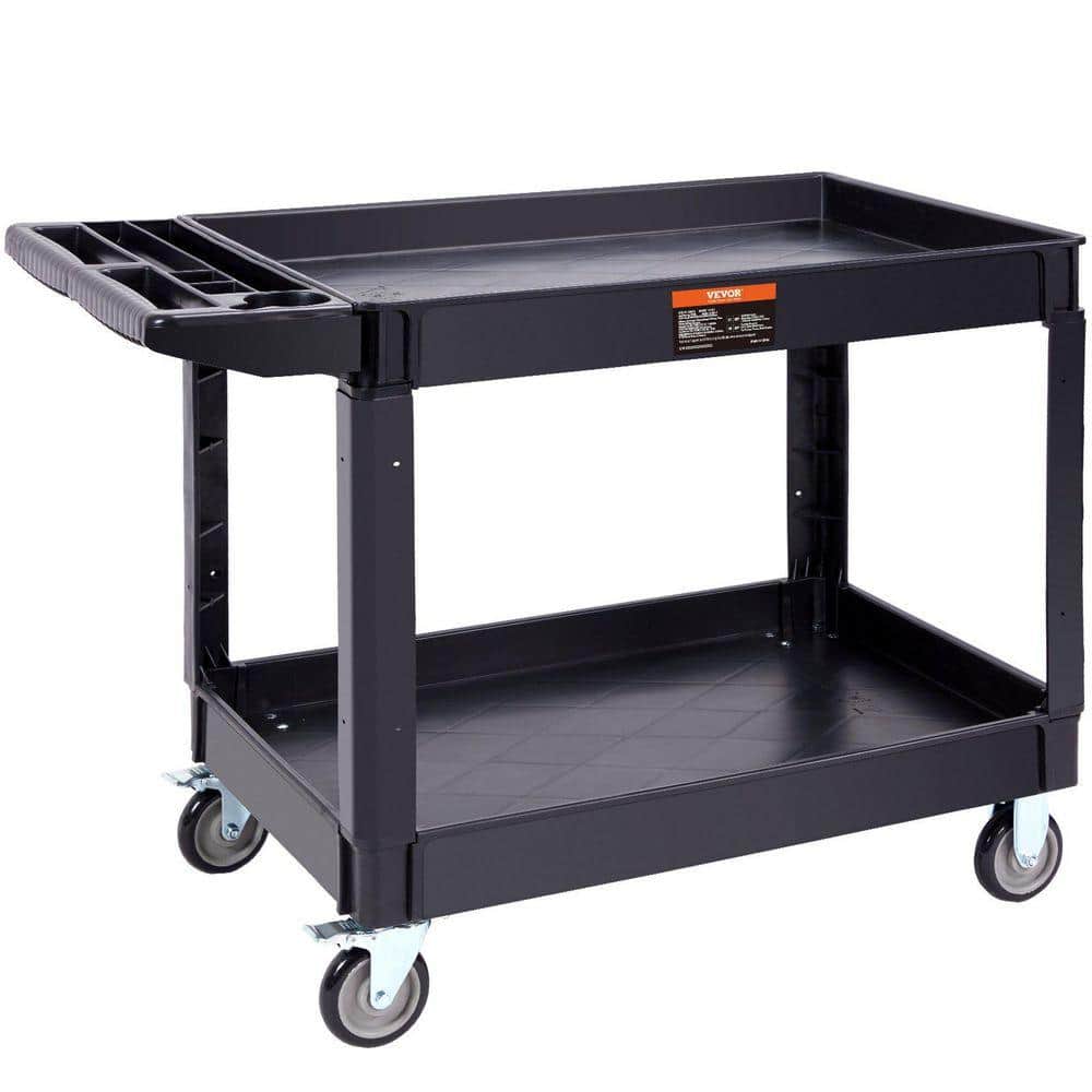 Damodpoy 24.98 in. W 2-Tier Steel Utility Tool Carts with 550 lbs ...