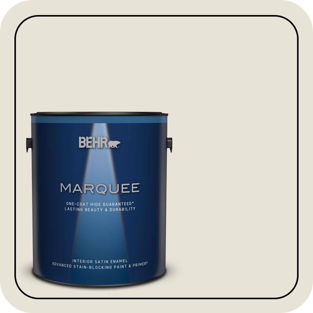 BEHR MARQUEE 1 gal. #PWN-60 French Chateau Satin Enamel Interior Paint ...