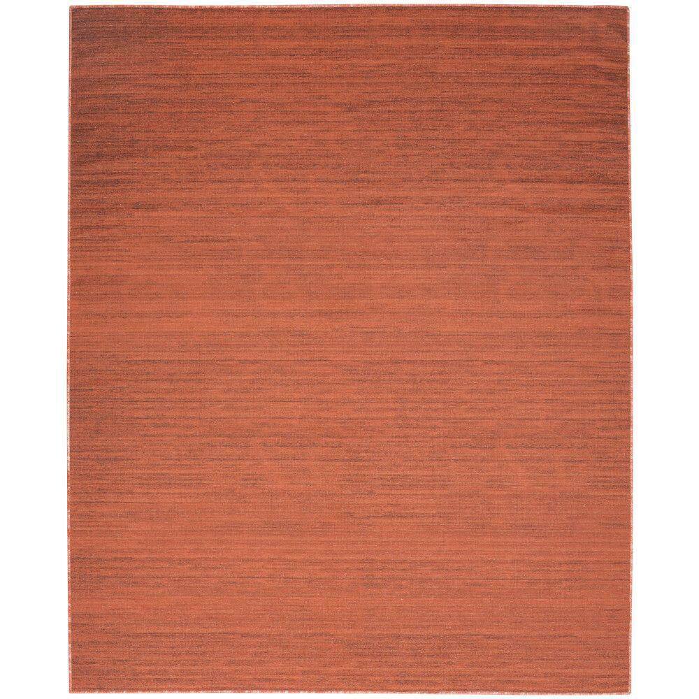 Nourison Washable Essentials Brick 6 ft. x 9 ft. All-over design ...