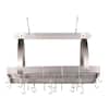 Old Dutch 30 in. x 20.5 in. x 15.75 in. Satin Nickel Pot Rack with Grid ...