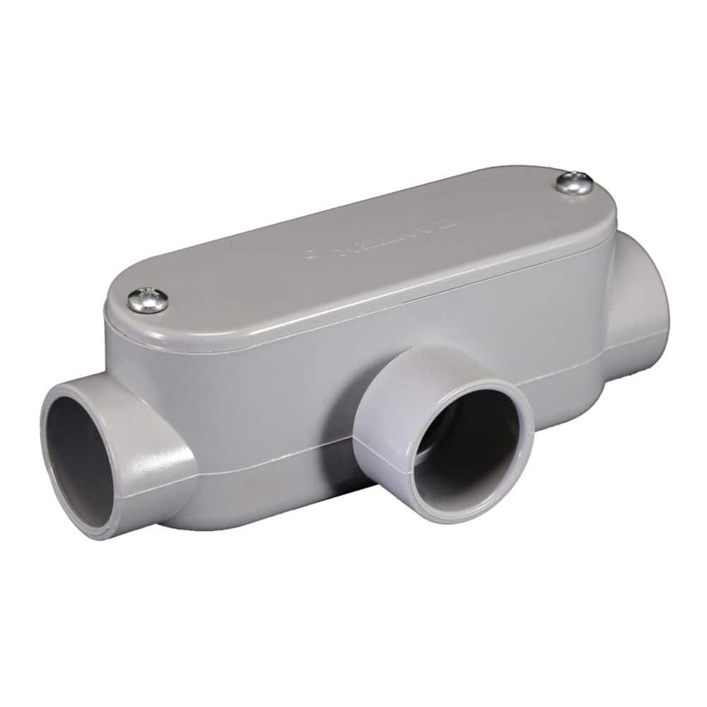 Cantex .5 in. Type T PVC Conduit Body Conduit Fitting for Cantex PVC ...