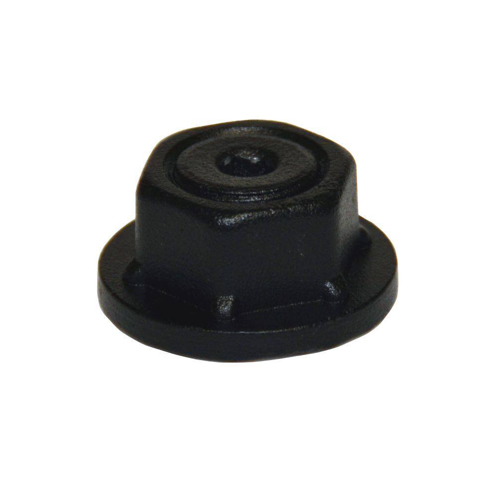 OWT Ornamental Wood Ties 1-1/2 in. Black Powder Coated Aluminum ...