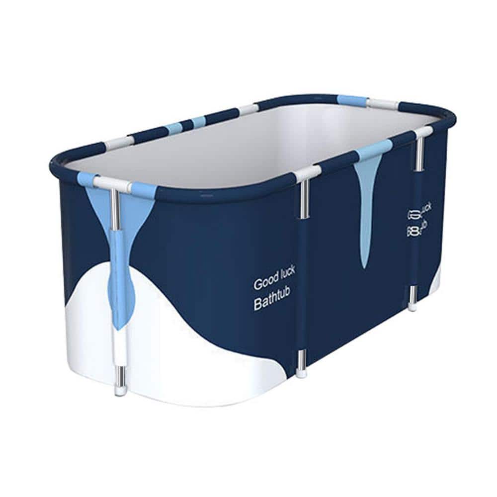 Adrinfly Extra Large 55 in. x 26 in. Portable Plastic Soaking Bathtub ...