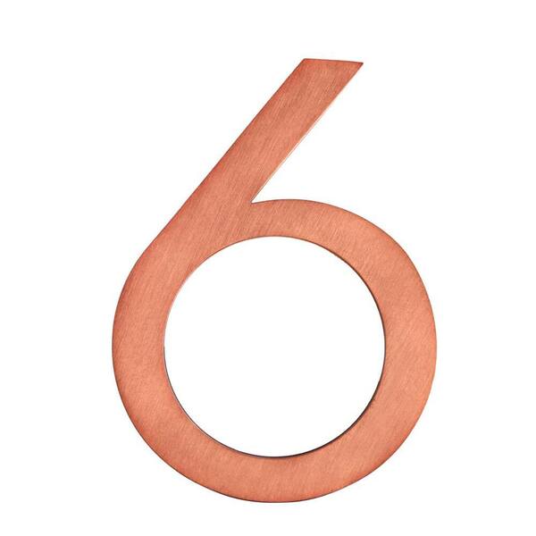 Everbilt 6 in. Antique Copper Aluminum Floating or Flat Modern House ...