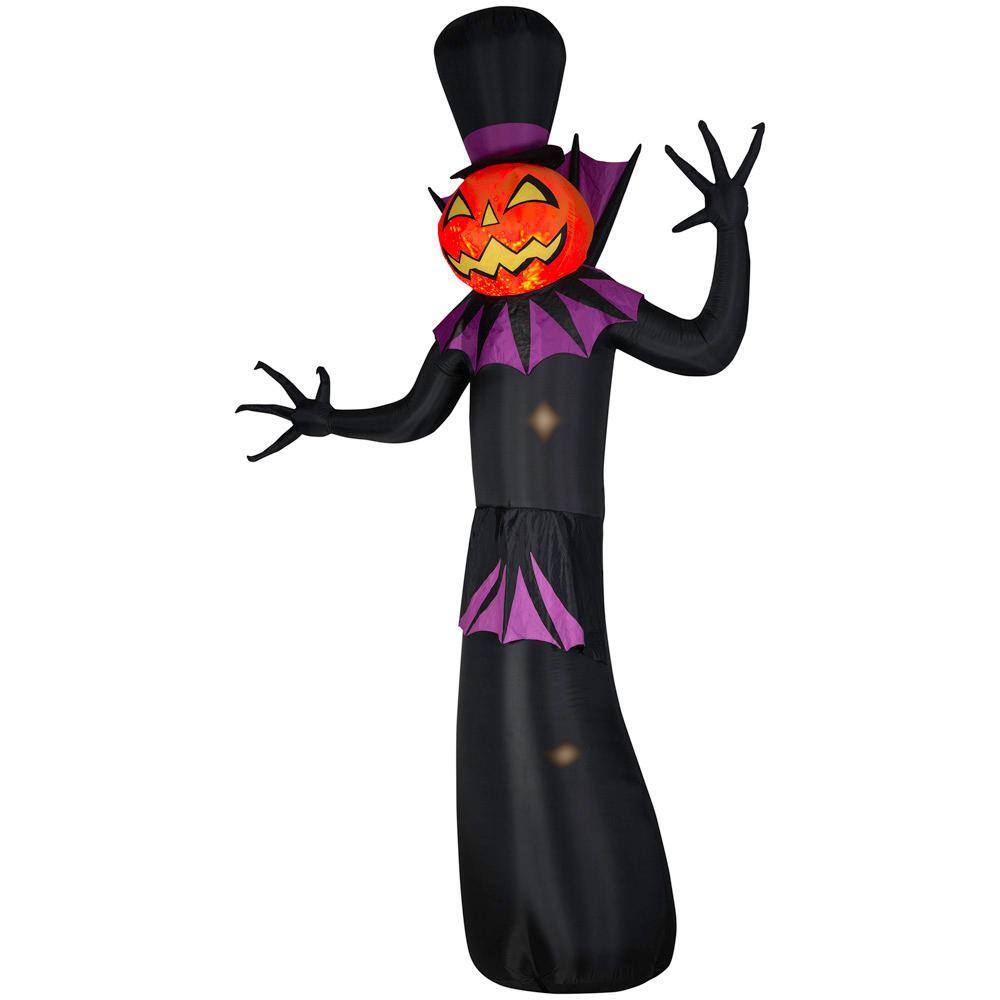 Home Accents Holiday 12 ft. Kaleidoscope Inflatable Pumpkin Reaper with ...