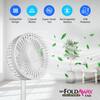 As Seen on TV My Foldaway Fan 2- in-1 Adjustable Height 11.8 in. Unique ...