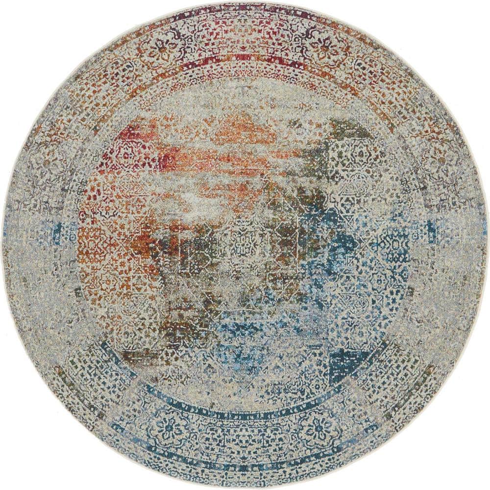 Unique Loom Baracoa Marimelena Multi 5' 5 x 5' 5 Round Rug 3140248 ...