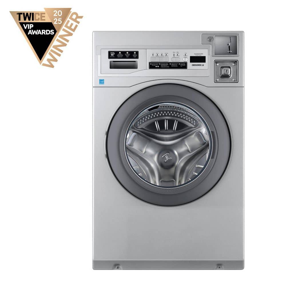 Crossover Commercial Laundry 27 in. 3.5 cu. ft. Grey Front Load Washing ...