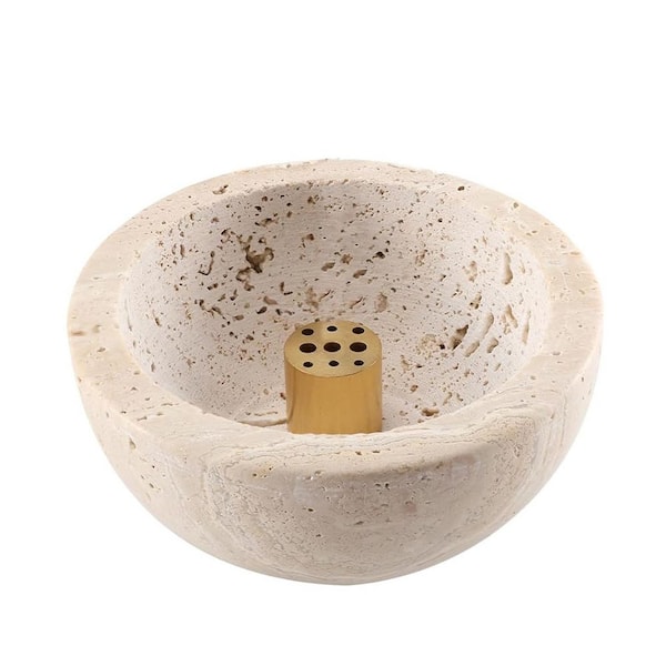 Afoxsos Handcrafted Limestone Incense Burner and Ash Catcher for Sticks ...