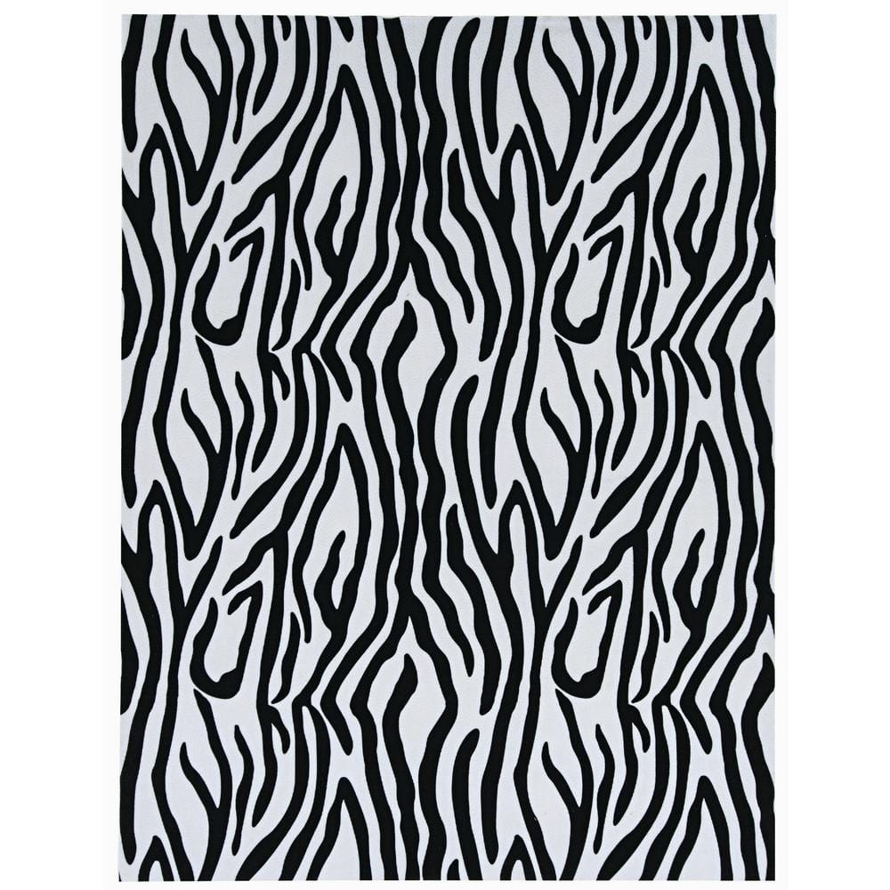 FOSS FLOORS Zebra 6 ft. x 8 ft. Animal Print Indoor/Outdoor Area Rug ...