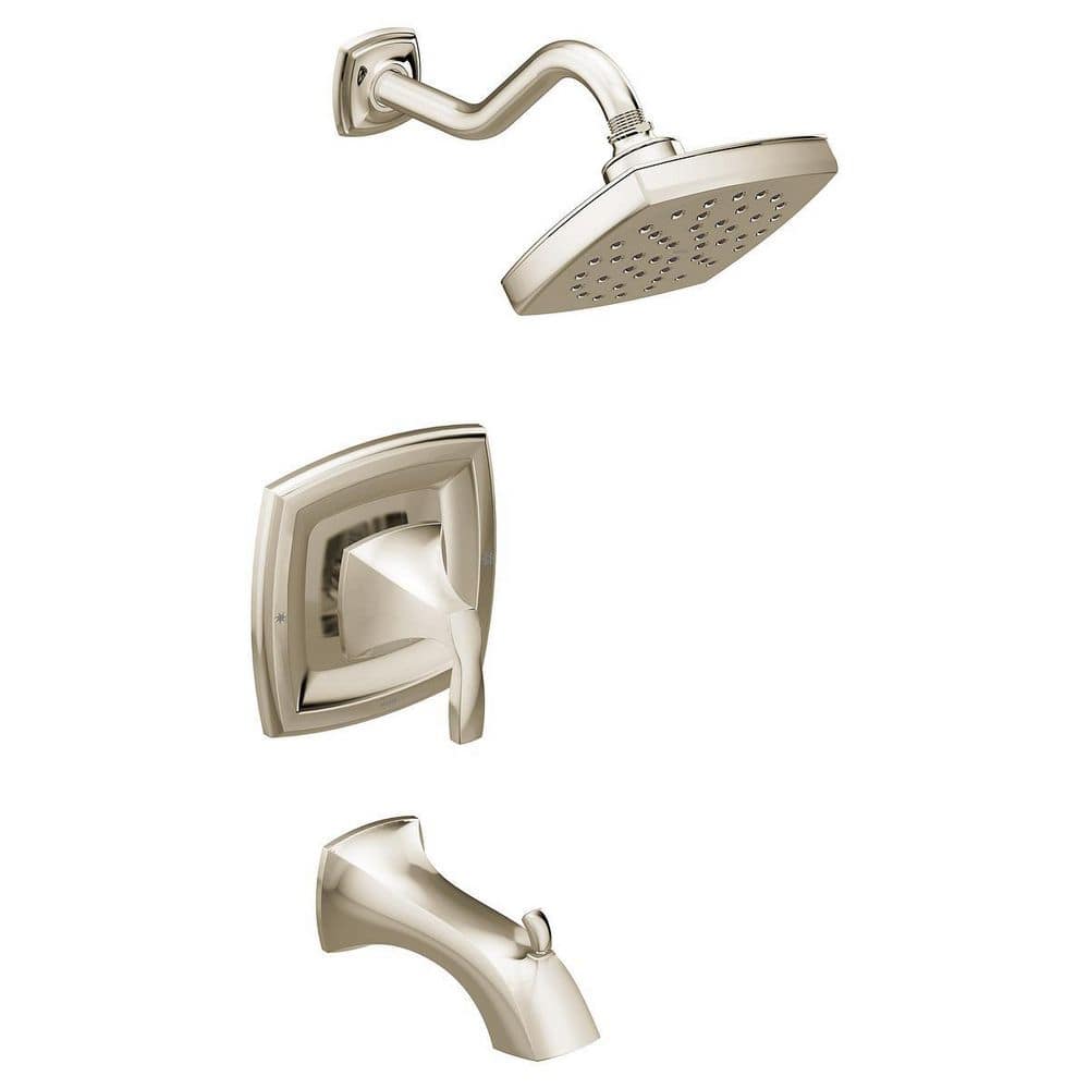 MOEN Voss 1 Handle Wall Mounted Tub & Shower Trim Kit with Spout in ...