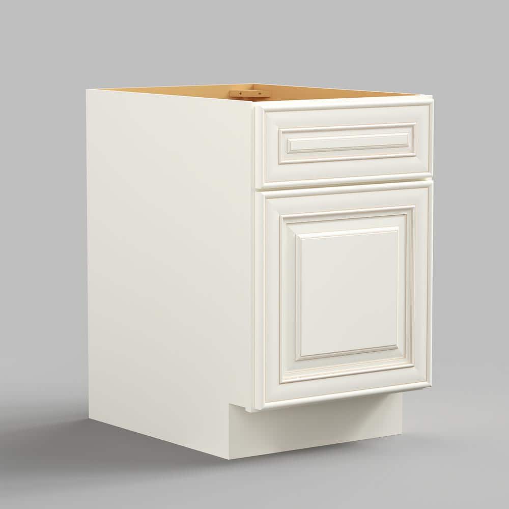 Hausvita 18 in. W x 21 in. D x 29.5 in. H in Cameo White Plywood ...