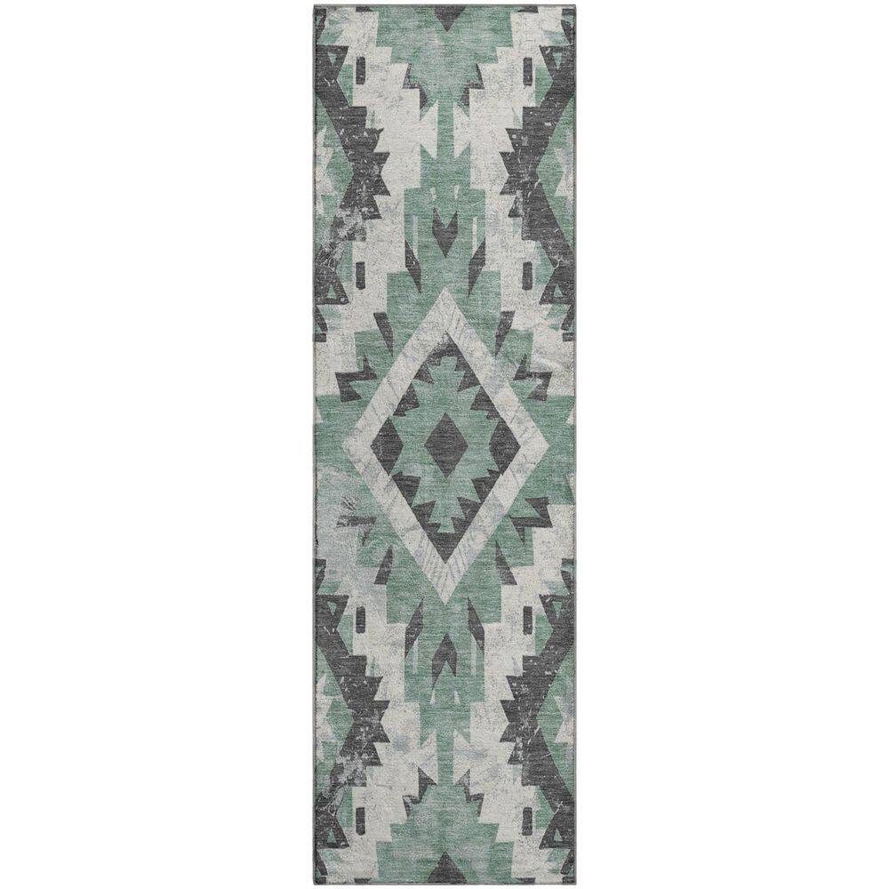 Addison Rugs Mayfield Premium Machine Washable Abstract AMF1878 Seafoam ...