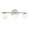 Eglo Ferrol 3-Light Satin Nickel Wall Light 201446A - The Home Depot