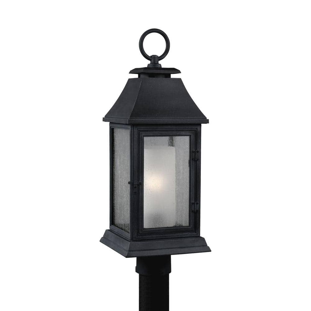 Generation Lighting Shepherd 1-Light Dark Weathered Zinc Outdoor 17.25 ...