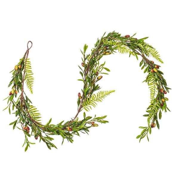 Vickerman 22 in Green Artificial Olive Garland Plants FS232606 - The ...