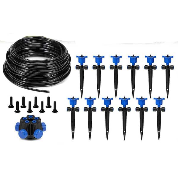 Oyezvary 50 ft. Drip Irrigation Kit w/ 12 Pressure Compensating ...