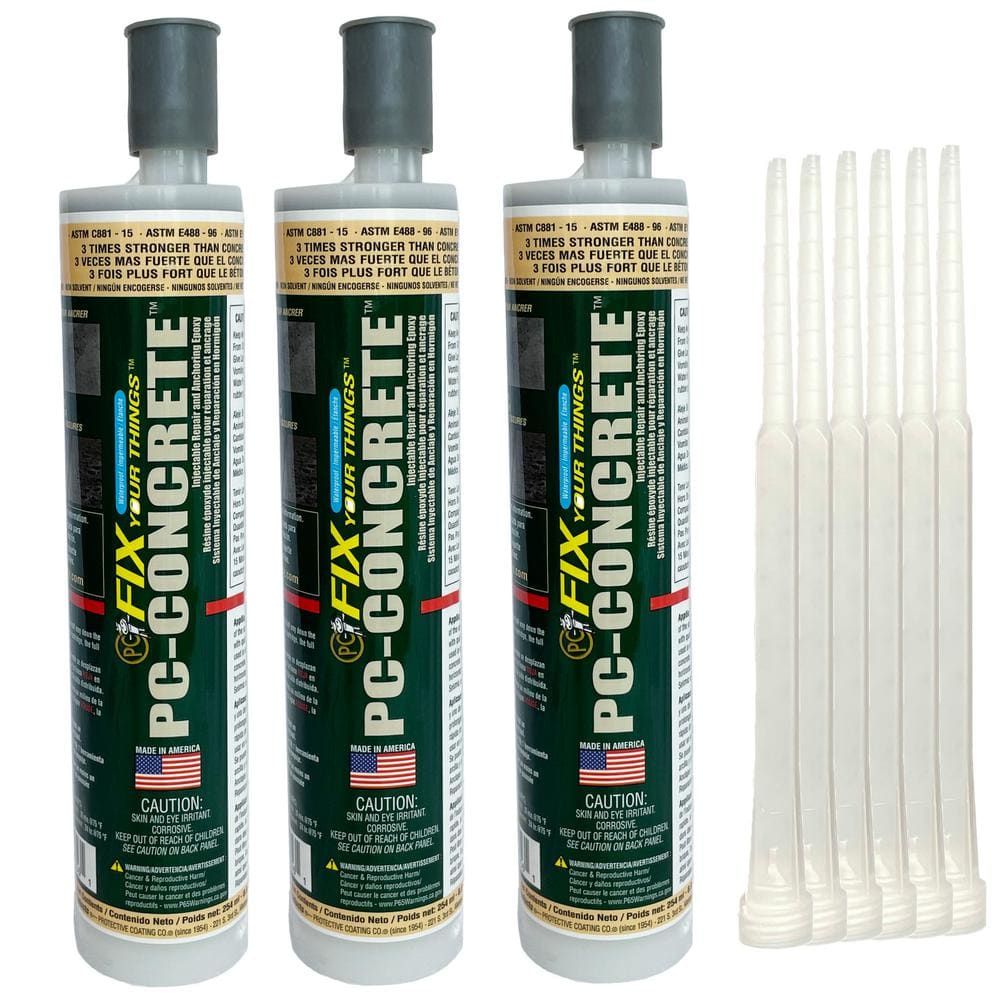 PC Products PC Concrete 8.6 oz. Epoxy (3-Pack) 72562 - The Home Depot