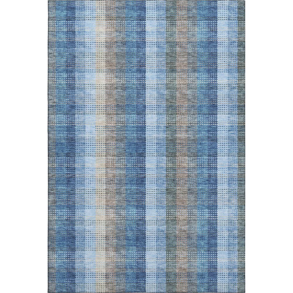 Addison Rugs Mayfield Premium Machine Washable Abstract AMF966 Denim 9 ...
