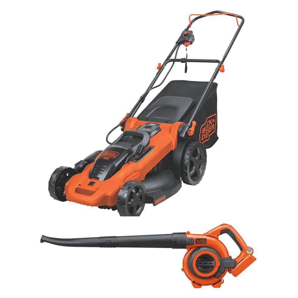 BLACK+DECKER 40V MAX 20 in. Battery Powered Walk Behind Push Lawn Mower ...